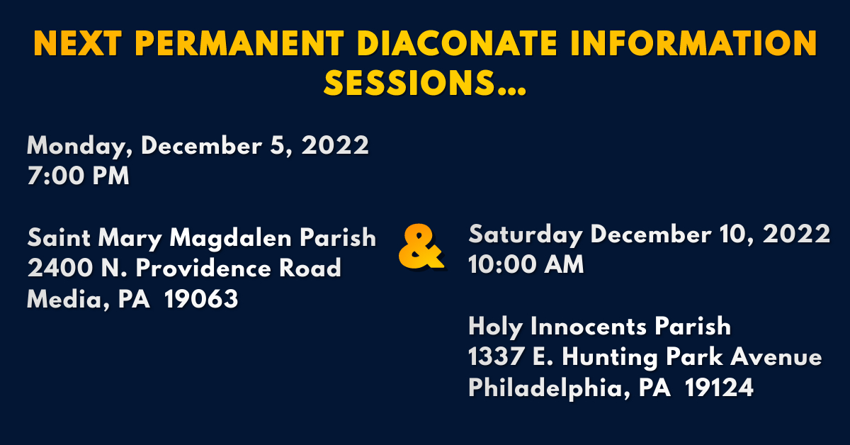 Permanent Diaconate – Archdiocese of Philadelphia